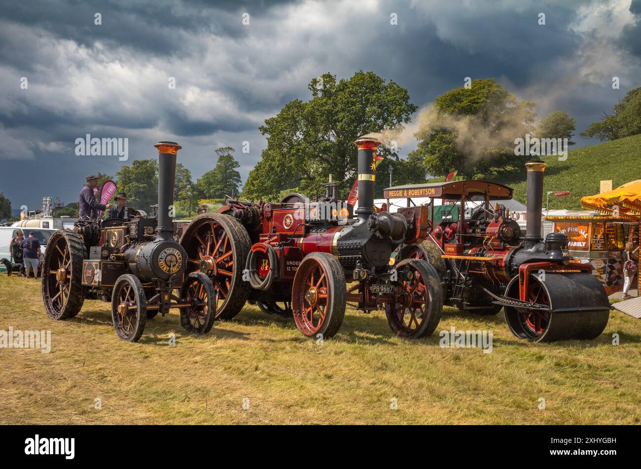 Storrington / UK - Jul 13 2024: Vintage steam traction engines, steam ...