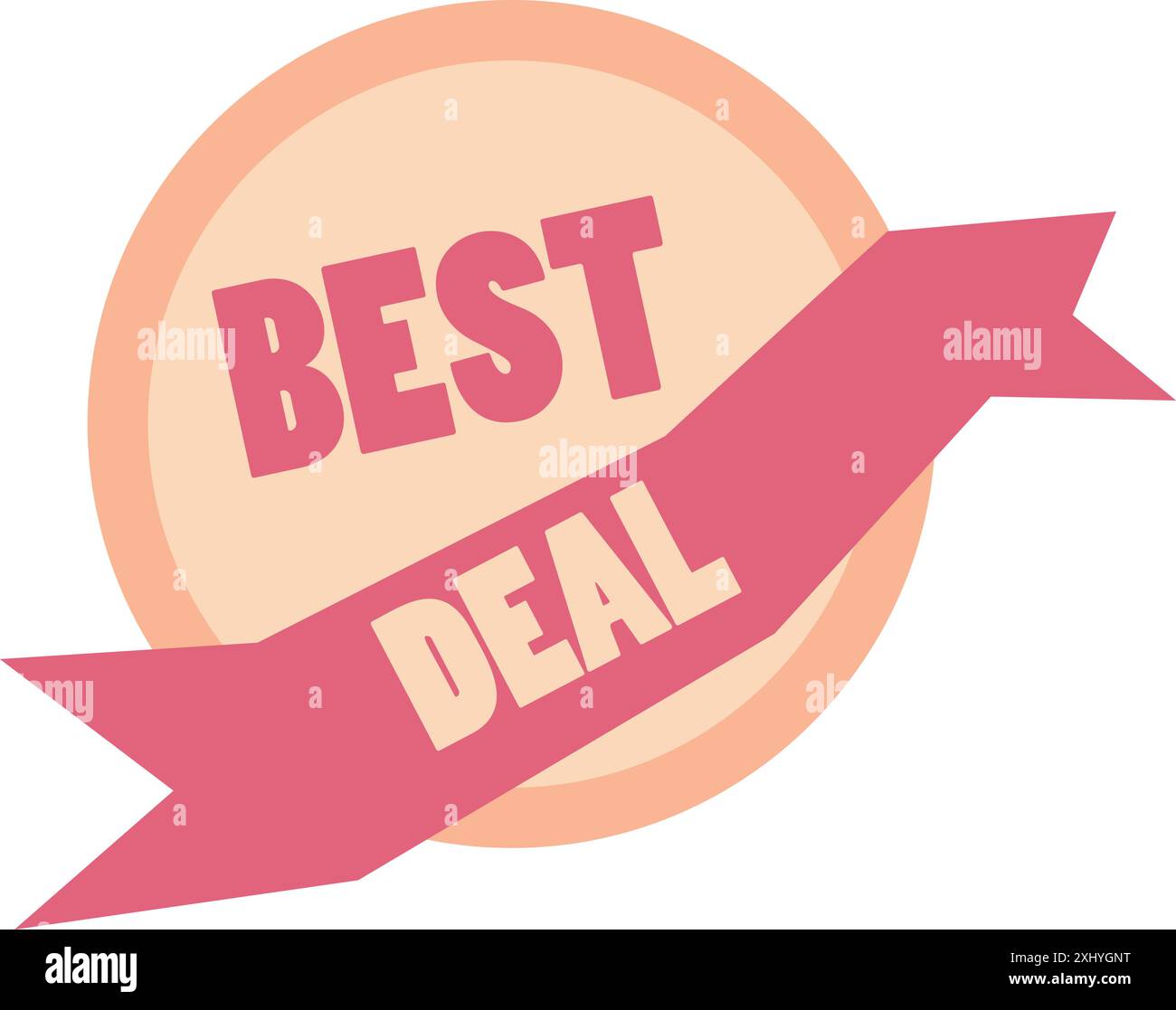 Pink best deal sign with ribbon Stock Vector Image & Art - Alamy