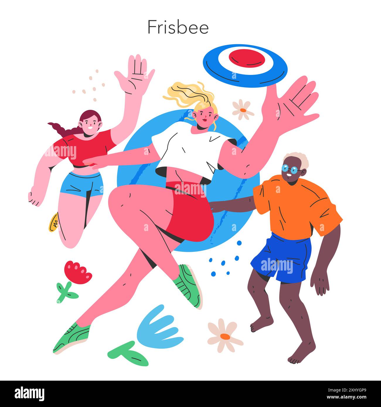 Three friends on day Cut Out Stock Images & Pictures - Alamy