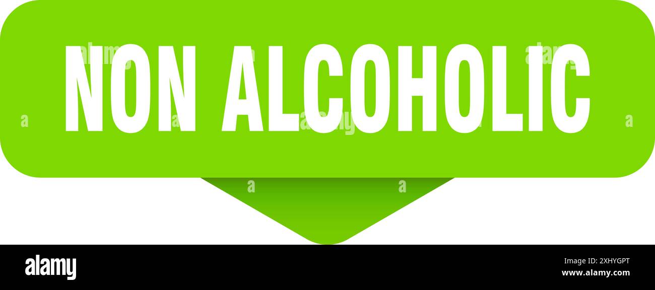 non alcoholic sticker. non alcoholic sign on transparent background ...