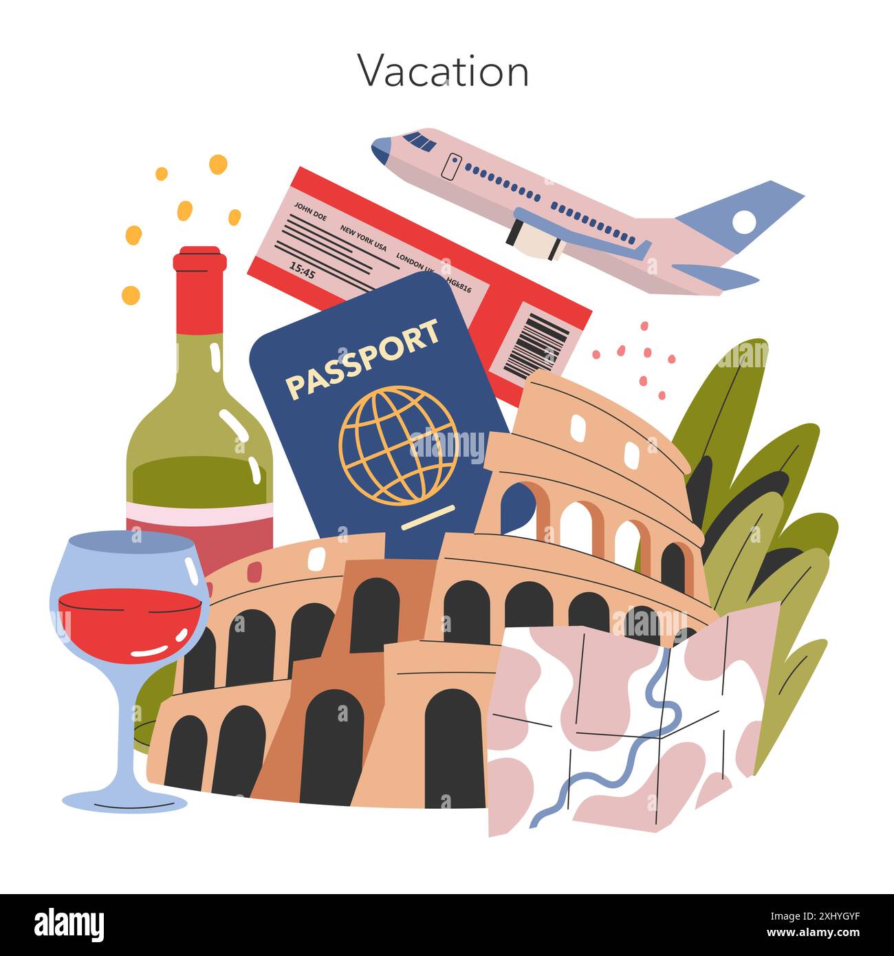 Famous airliner Stock Vector Images - Alamy