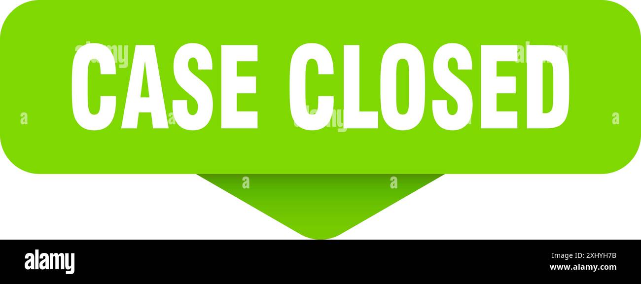 case closed sticker. case closed sign on transparent background ...