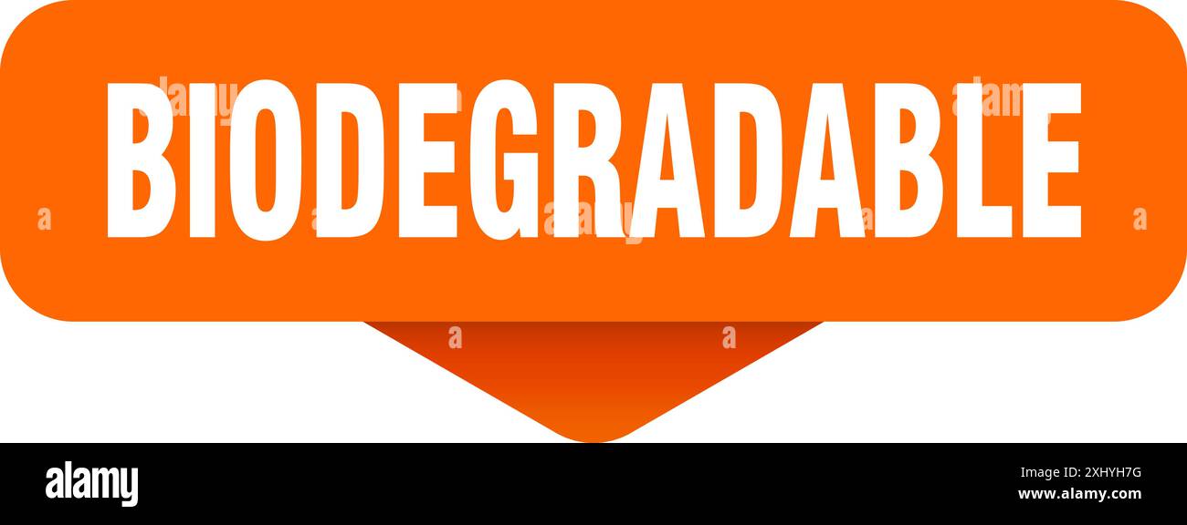 biodegradable sticker. biodegradable sign on transparent background ...