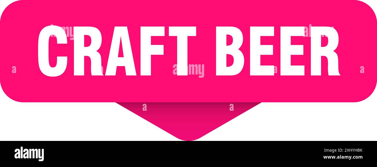 craft beer sticker. craft beer sign on transparent background ...