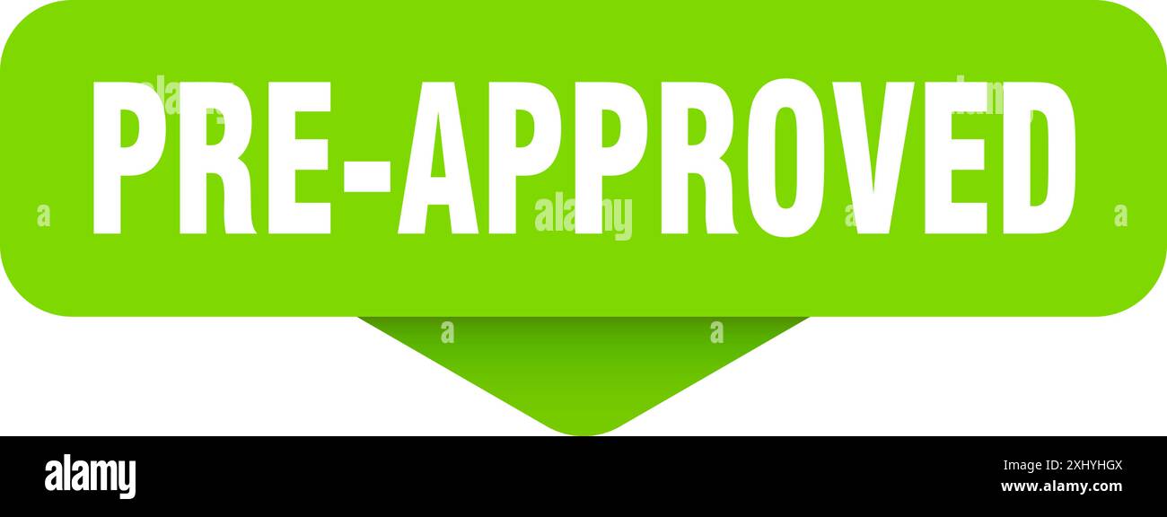 pre-approved sticker. pre-approved sign on transparent background ...