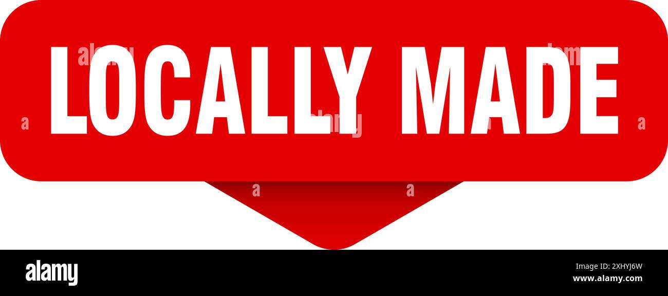 locally made sticker. locally made sign on transparent background ...
