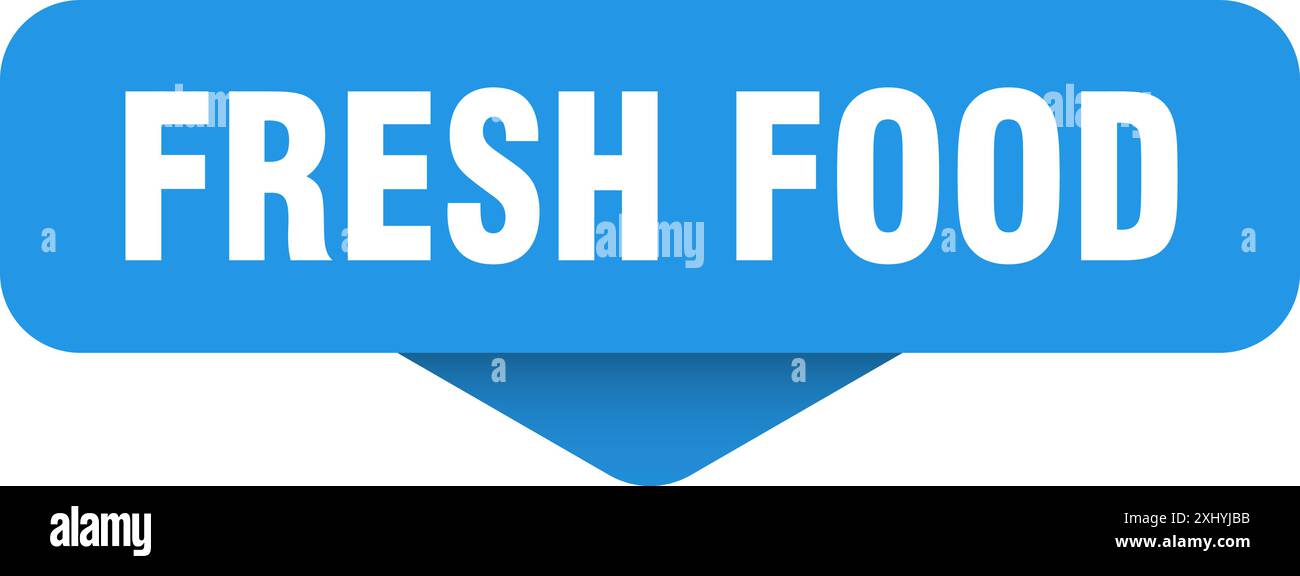 fresh food sticker. fresh food sign on transparent background ...