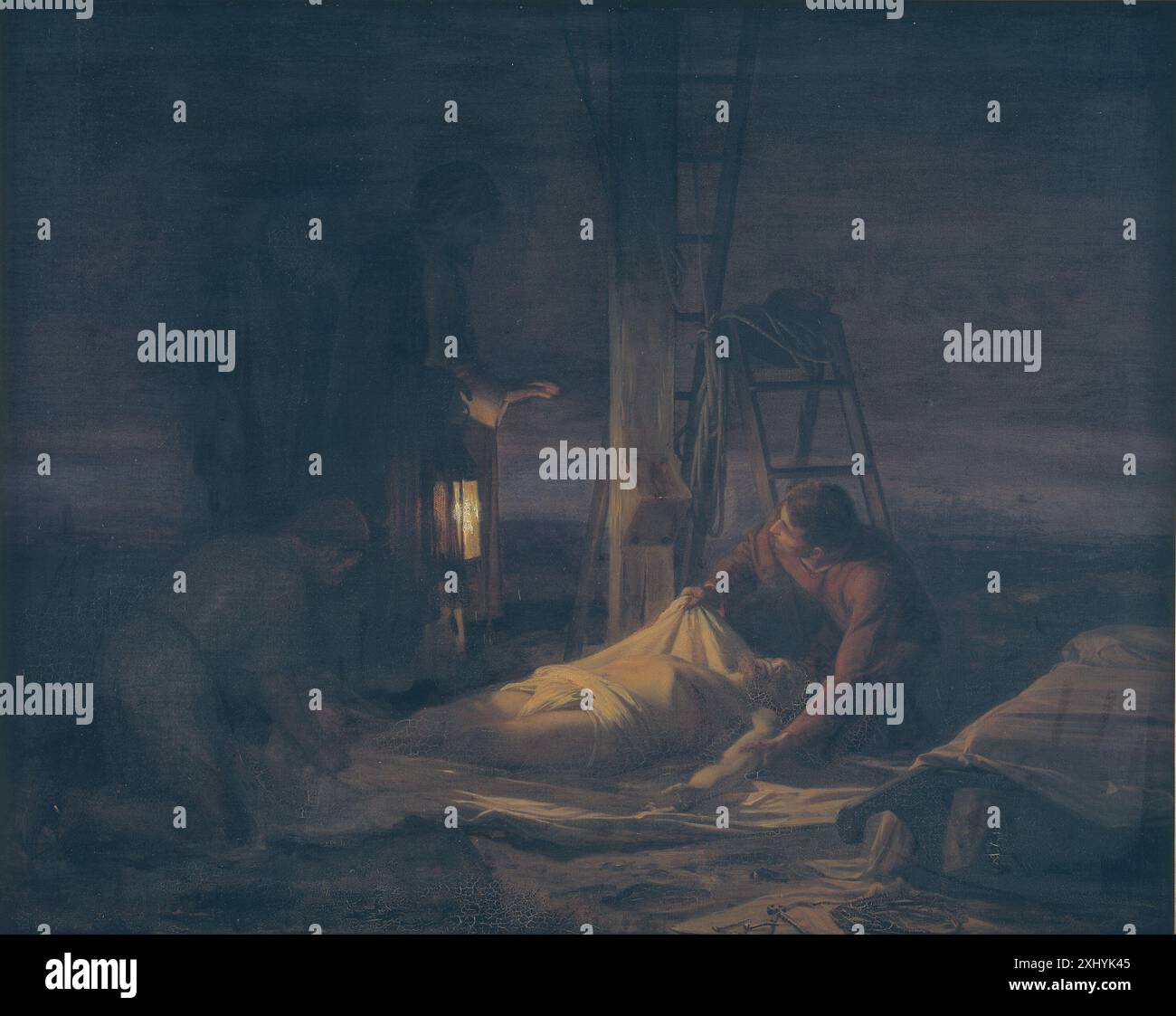 Painting by Carl Bloch depicting the biblical scene of the Descent from ...