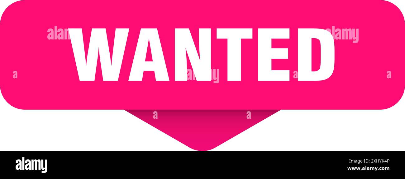 wanted sticker. wanted sign on transparent background. rectangular ...