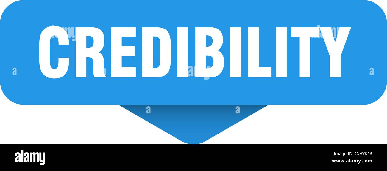 credibility sticker. credibility sign on transparent background ...