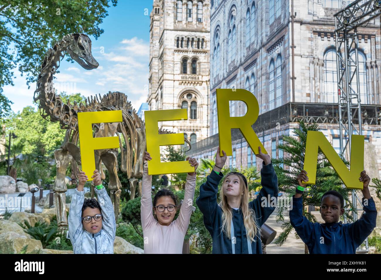 London, UK. 16 July 2024. 'Fern' a new bronze cast of the Museum's much ...