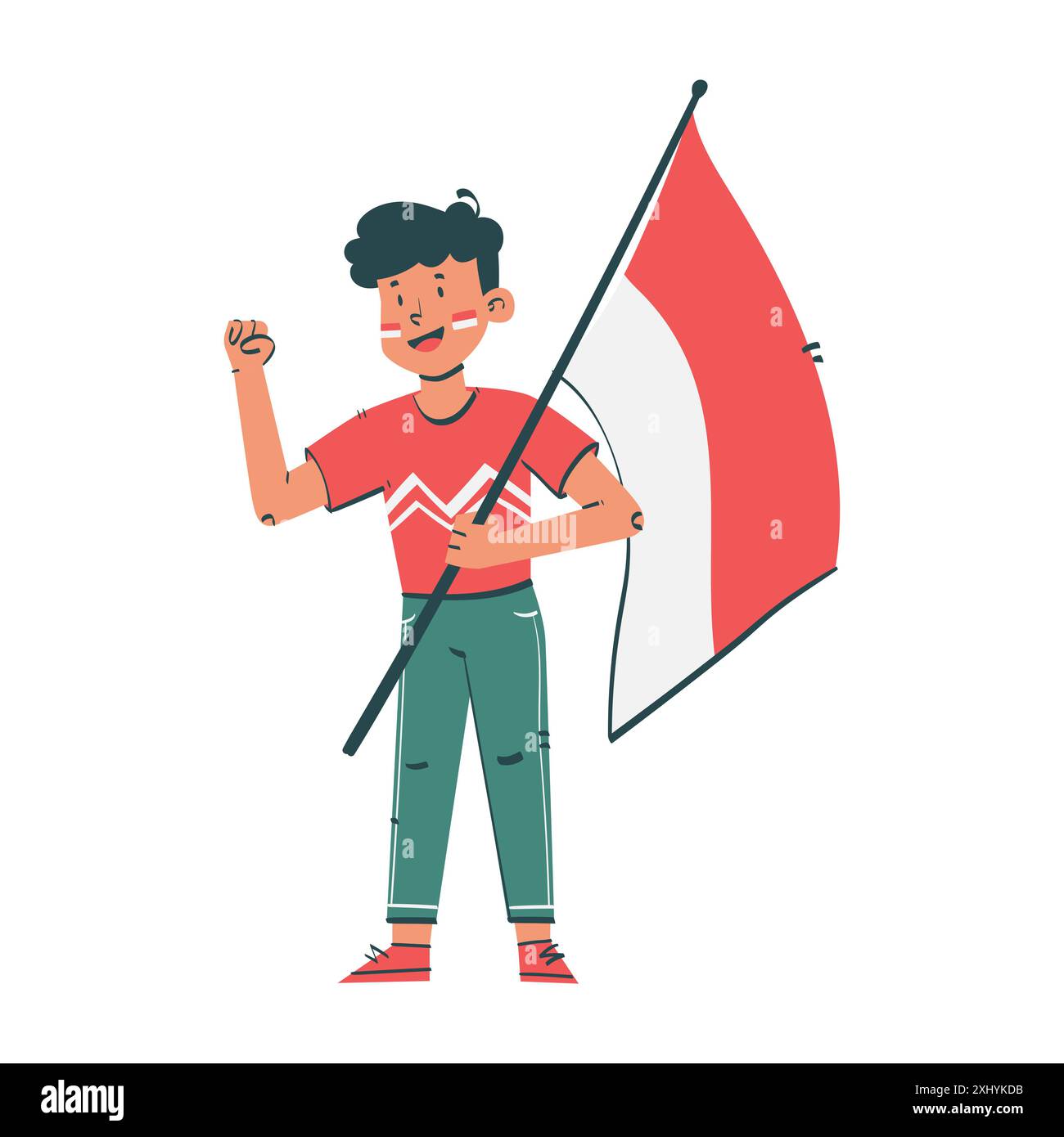 Flag raising ceremony Stock Vector Images - Alamy