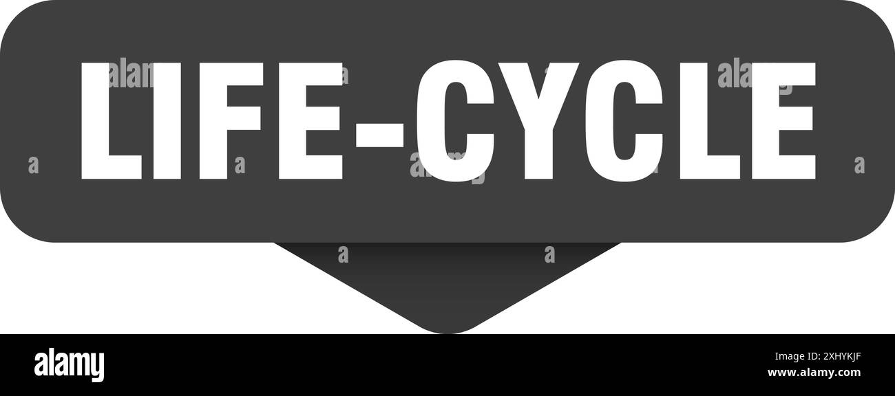 life-cycle sticker. life-cycle sign on transparent background ...