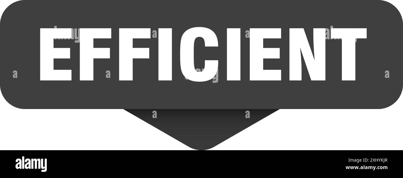 efficient sticker. efficient sign on transparent background ...