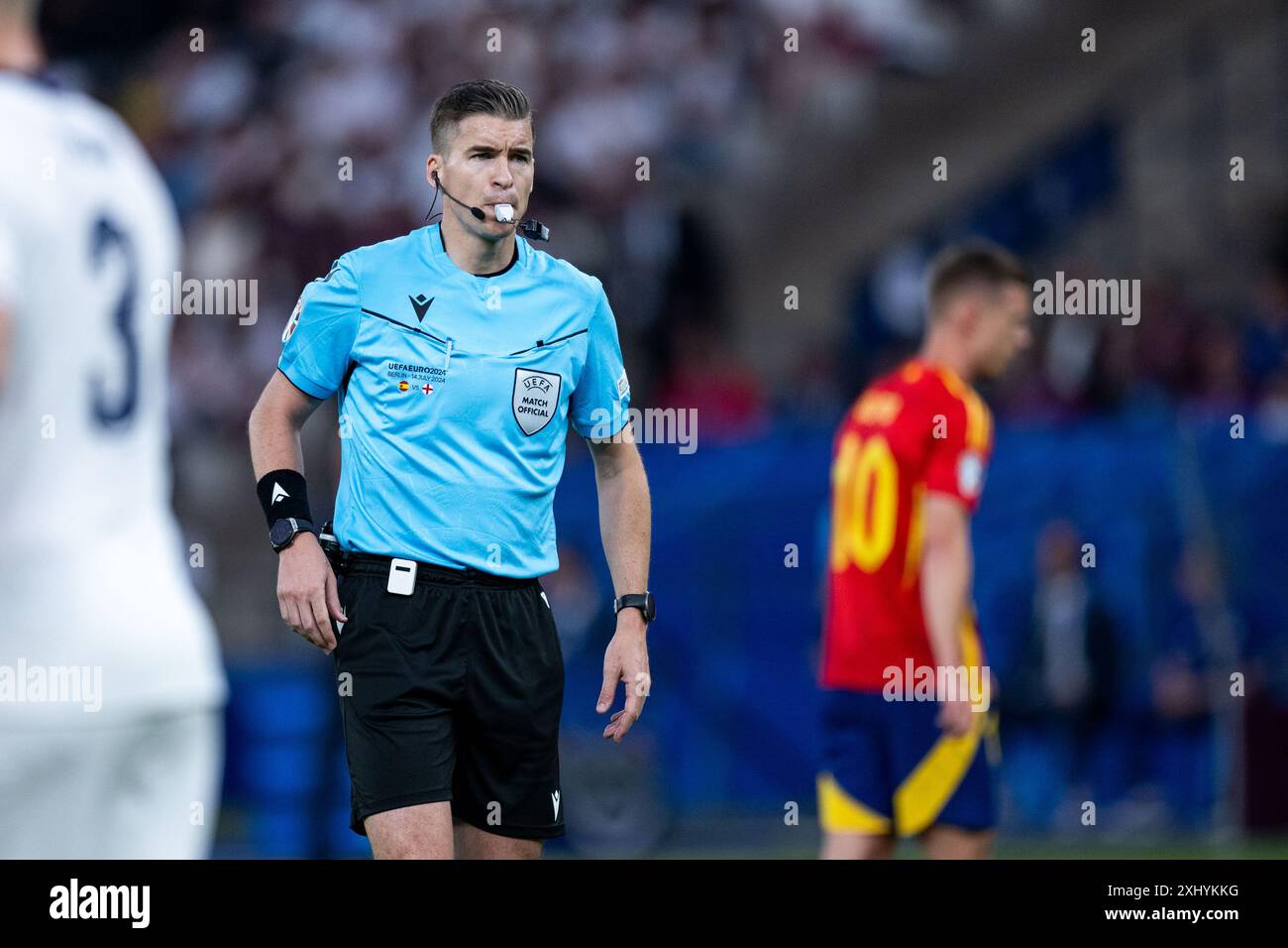 Schiedsrichter François Letexier (Frankreich) pfeift, GER, Spain (ESP ...