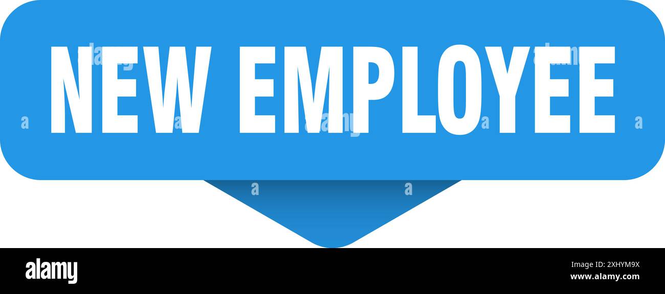 new employee sticker. new employee sign on transparent background ...