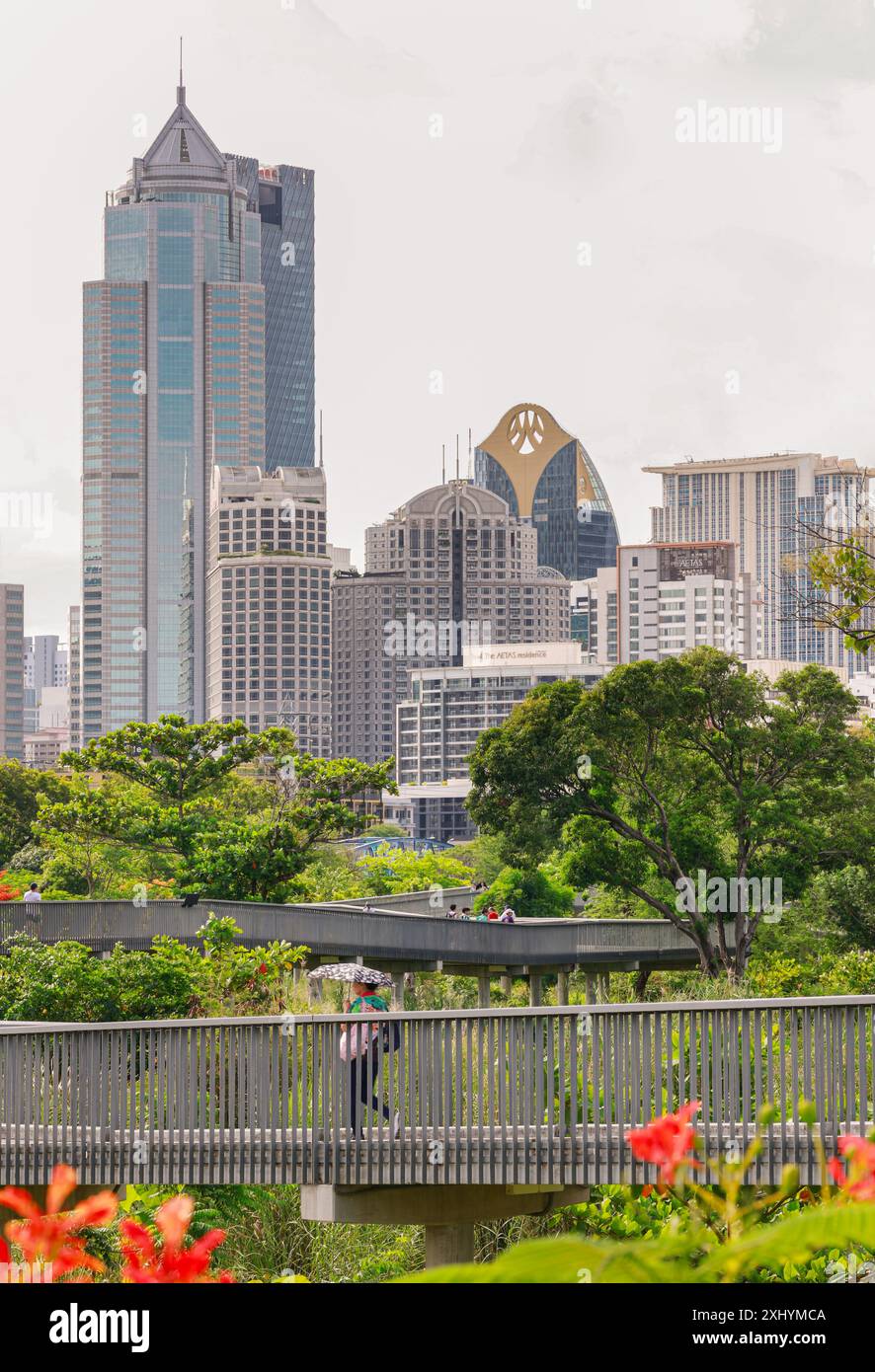 Bangkok, Thailand - 22 Jun, 2024 - Architecture view of Modern high ...
