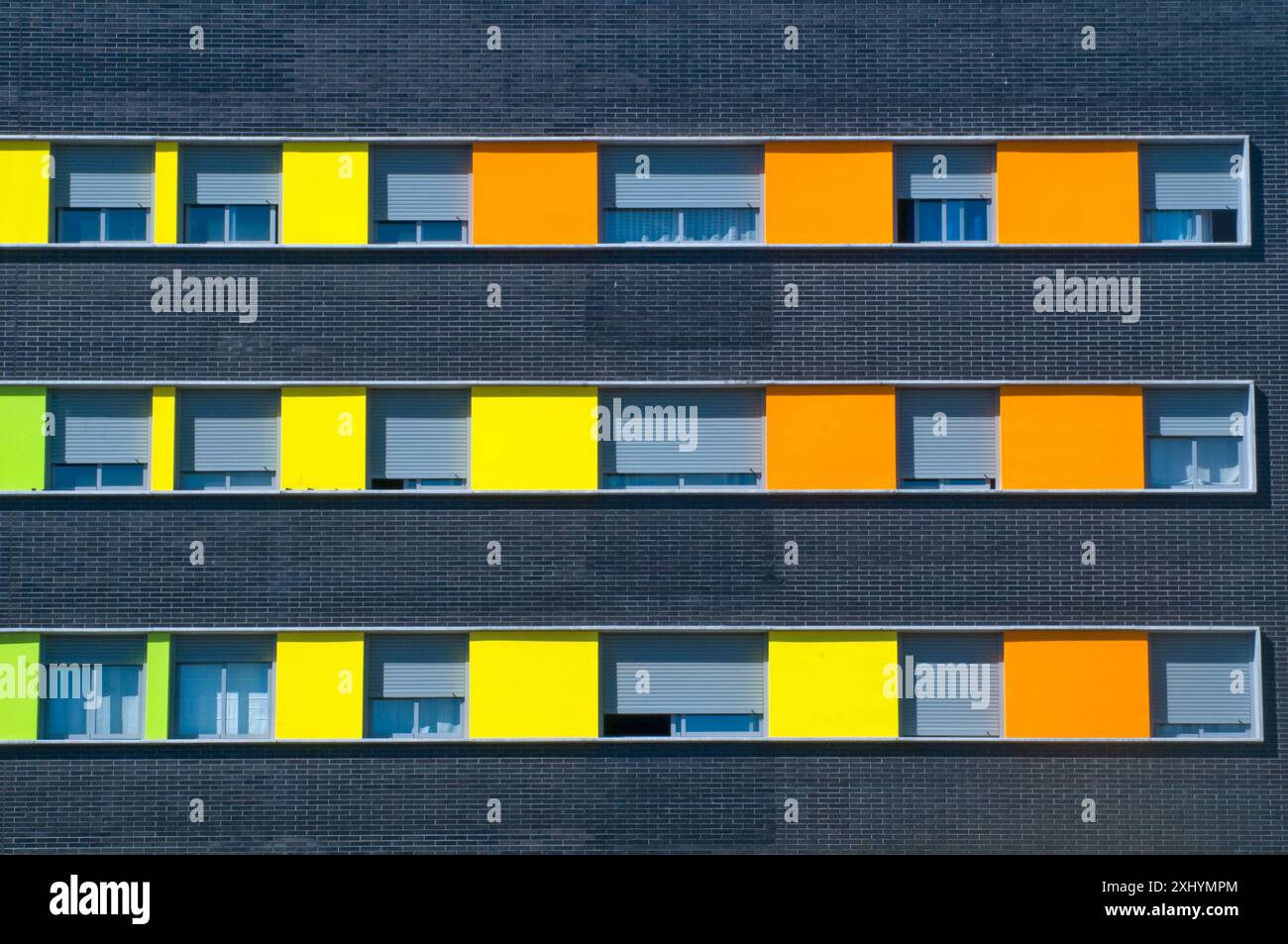 Facade of modern house. Alcobendas, Madrid province, Spain Stock Photo ...