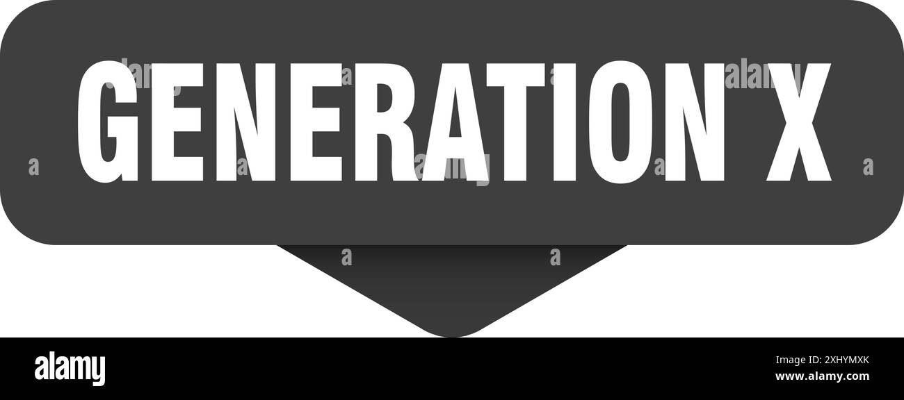 generation x sticker. generation x sign on transparent background ...