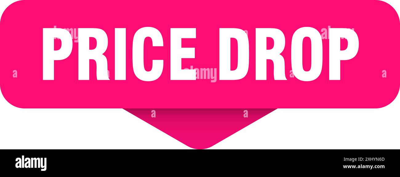 price drop sticker. price drop sign on transparent background ...