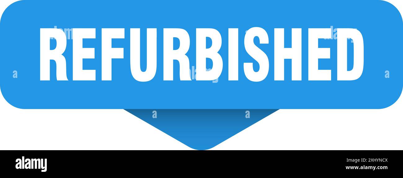 refurbished sticker. refurbished sign on transparent background ...