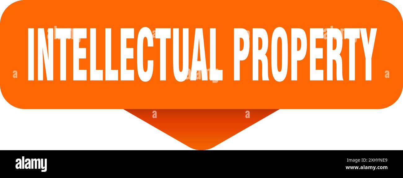 intellectual property sticker. intellectual property sign on ...
