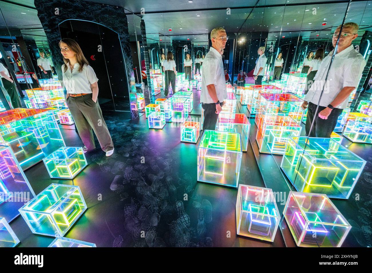 London, UK. 16th July, 2024. An infinity room - The launch of Paradox ...