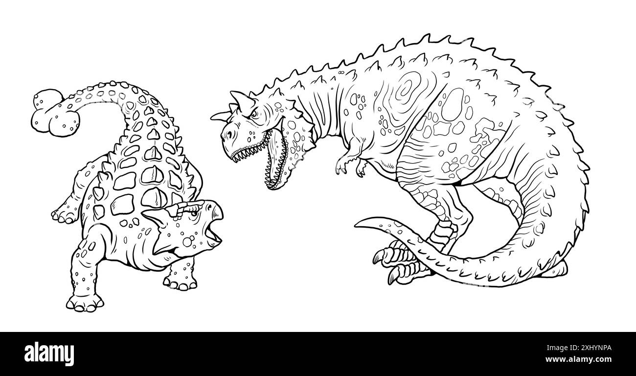 Coloriages Ankylosaure Comment Dessiner Un Ankylosaure. Page