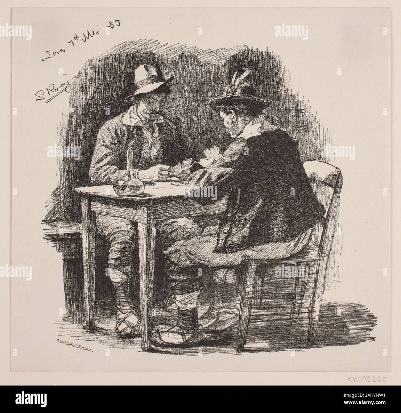 This xylograph by F. Hendriksen and P.S. Krøyer depicts Italian ...