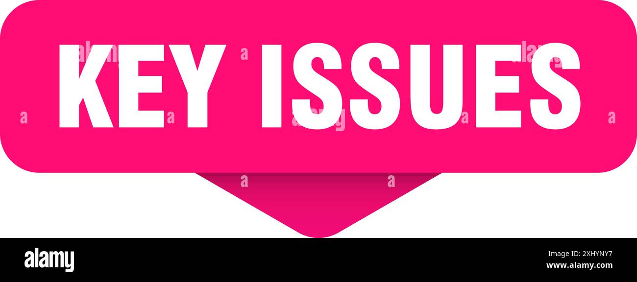 key issues sticker. key issues sign on transparent background ...