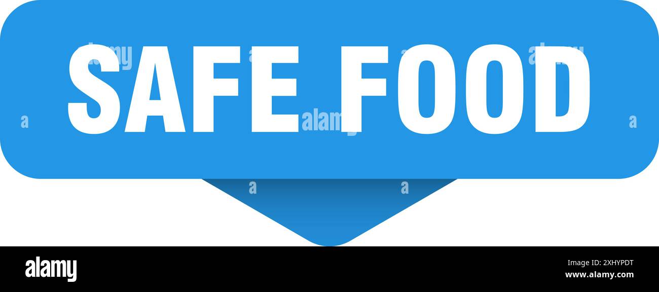 safe food sticker. safe food sign on transparent background ...