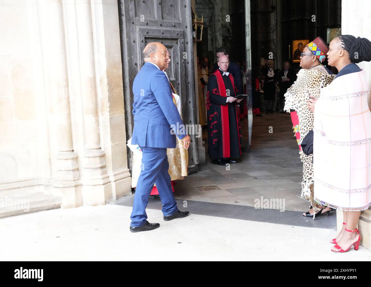 Lord Paul Boateng arrives for a Service of Thanksgiving in the 30th ...