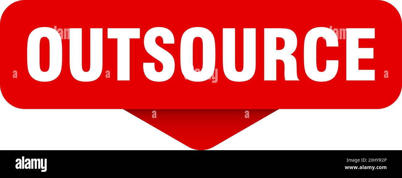 outsource sticker. outsource sign on transparent background ...