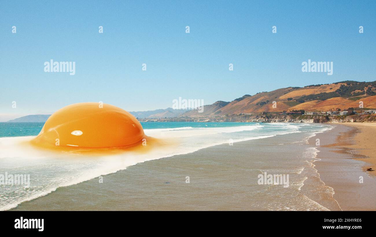 Poster. Contemporary art collage. Surreal artwork. Blending reality and ...