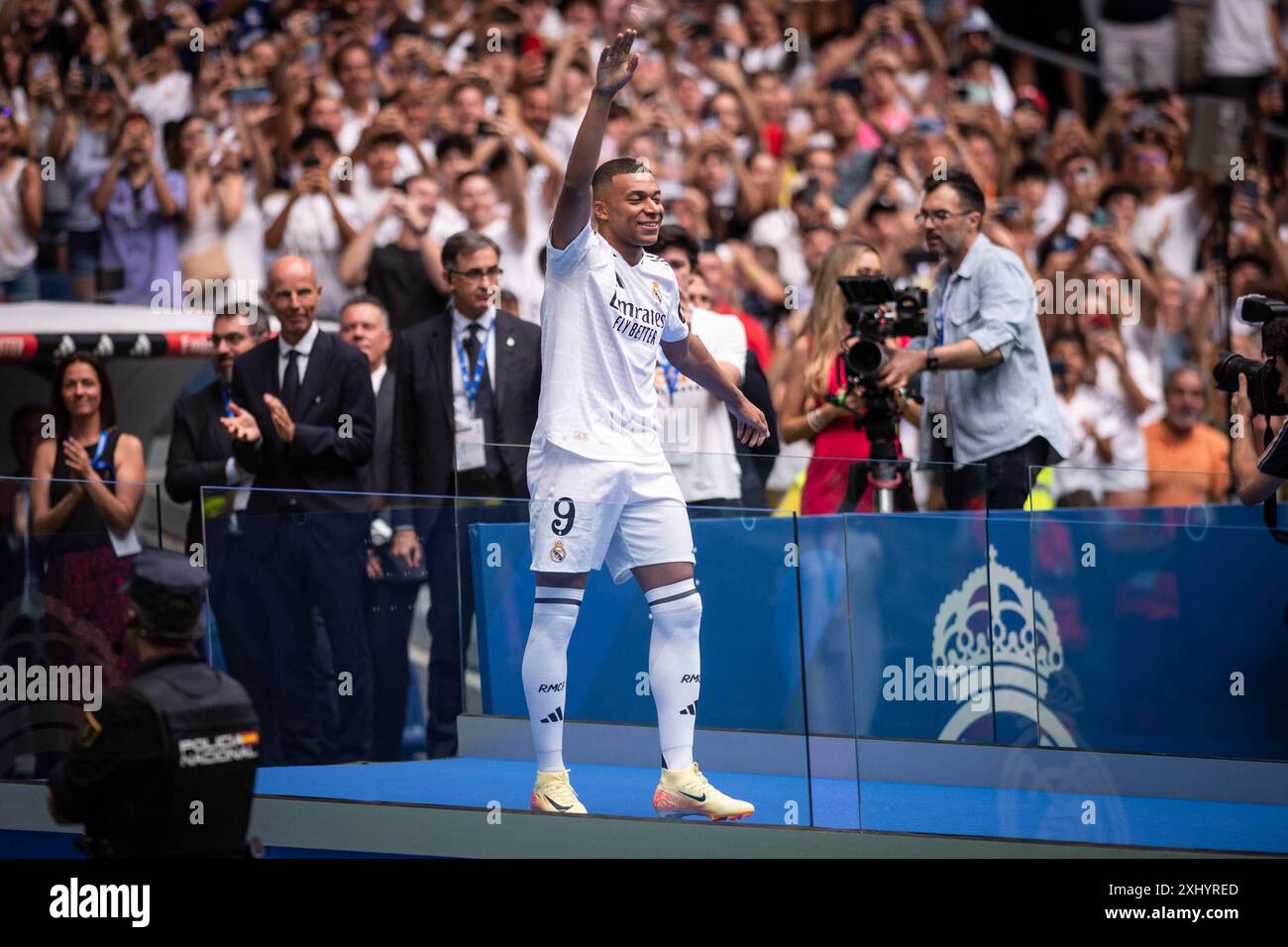 Madrid, Spain. 16th July, 2024. Kylian Mbappe official presentation at ...