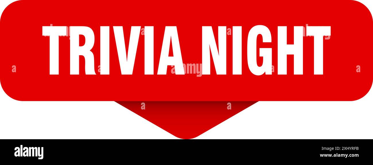 trivia night sticker. trivia night sign on transparent background ...