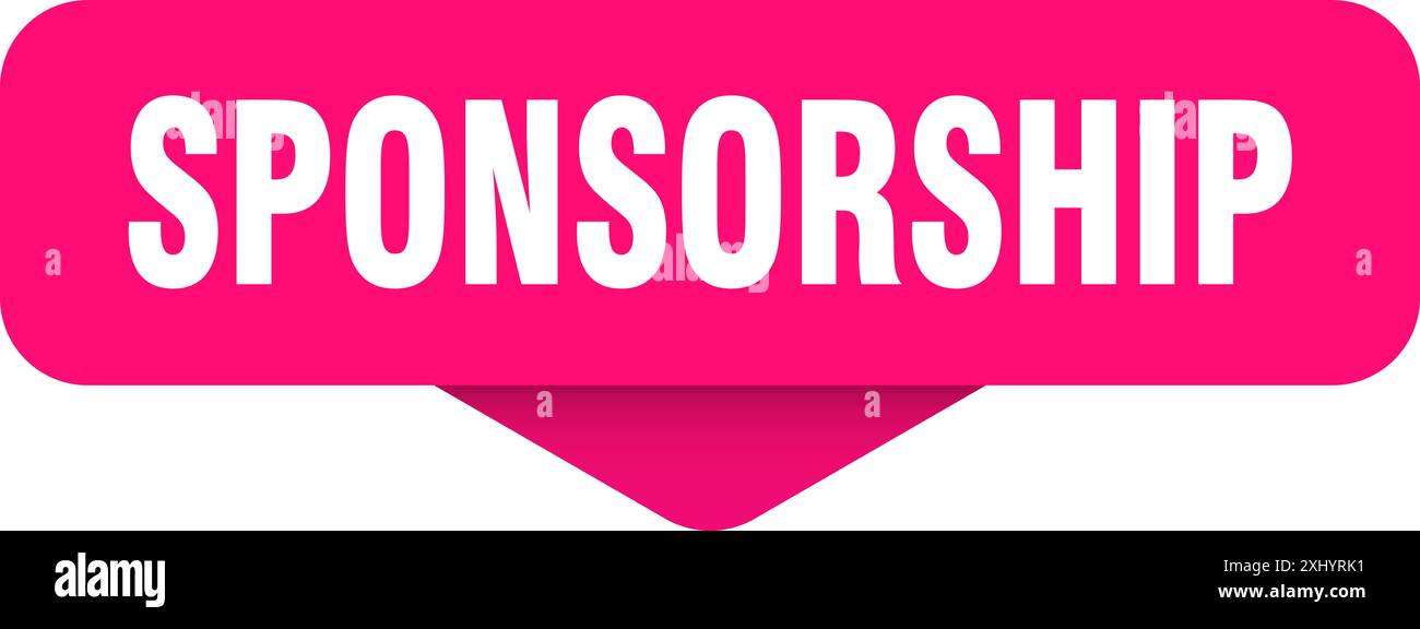 sponsorship sticker. sponsorship sign on transparent background ...