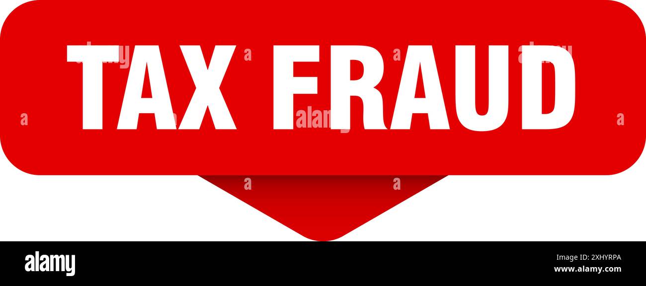 tax fraud sticker. tax fraud sign on transparent background ...