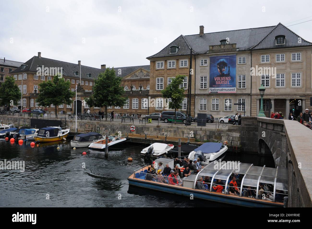 Copenhagen/ Denmark/16 July 2024/ Travelers boat ride canal tours ...