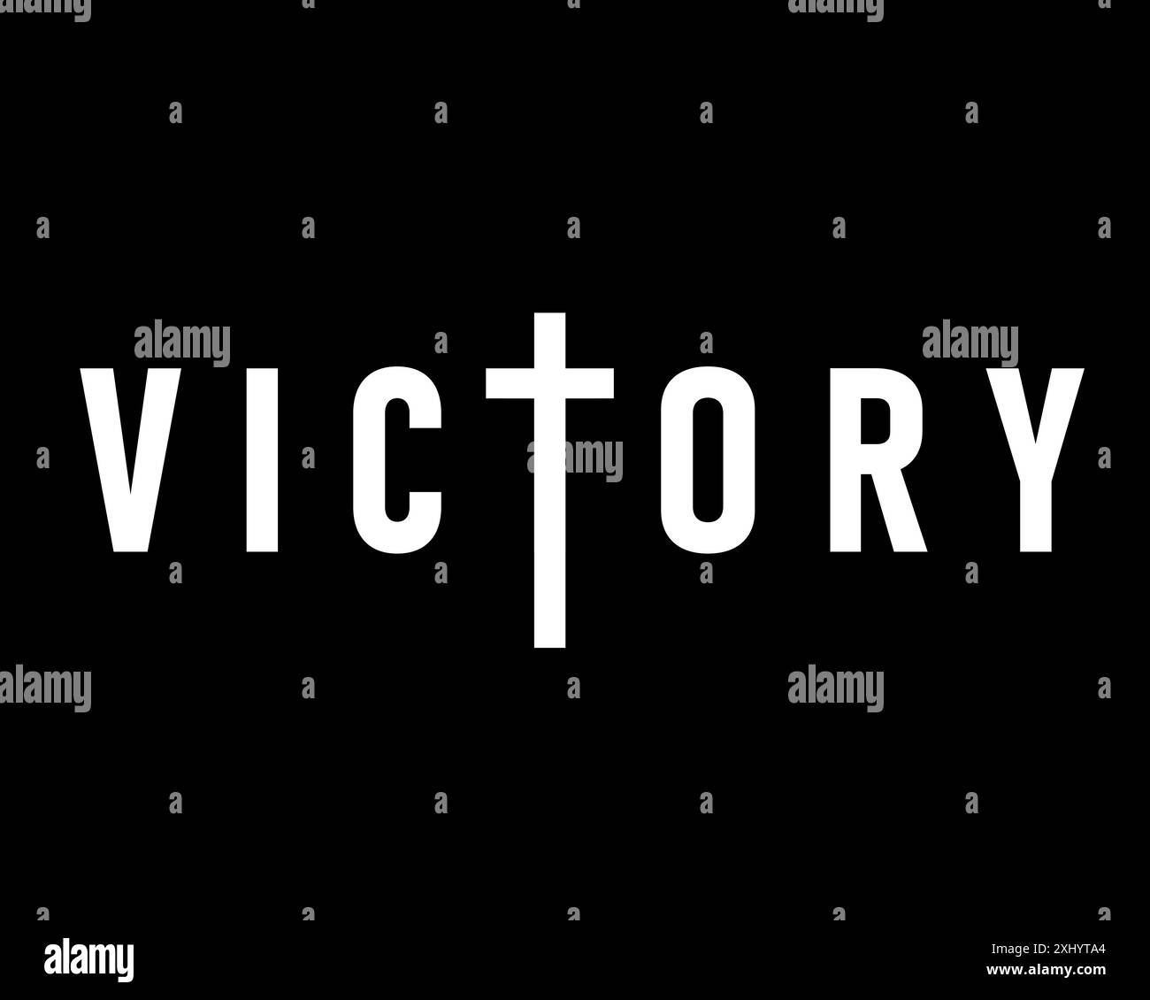 VICTORY, bible verse t shirt design with christian cross. The victory ...