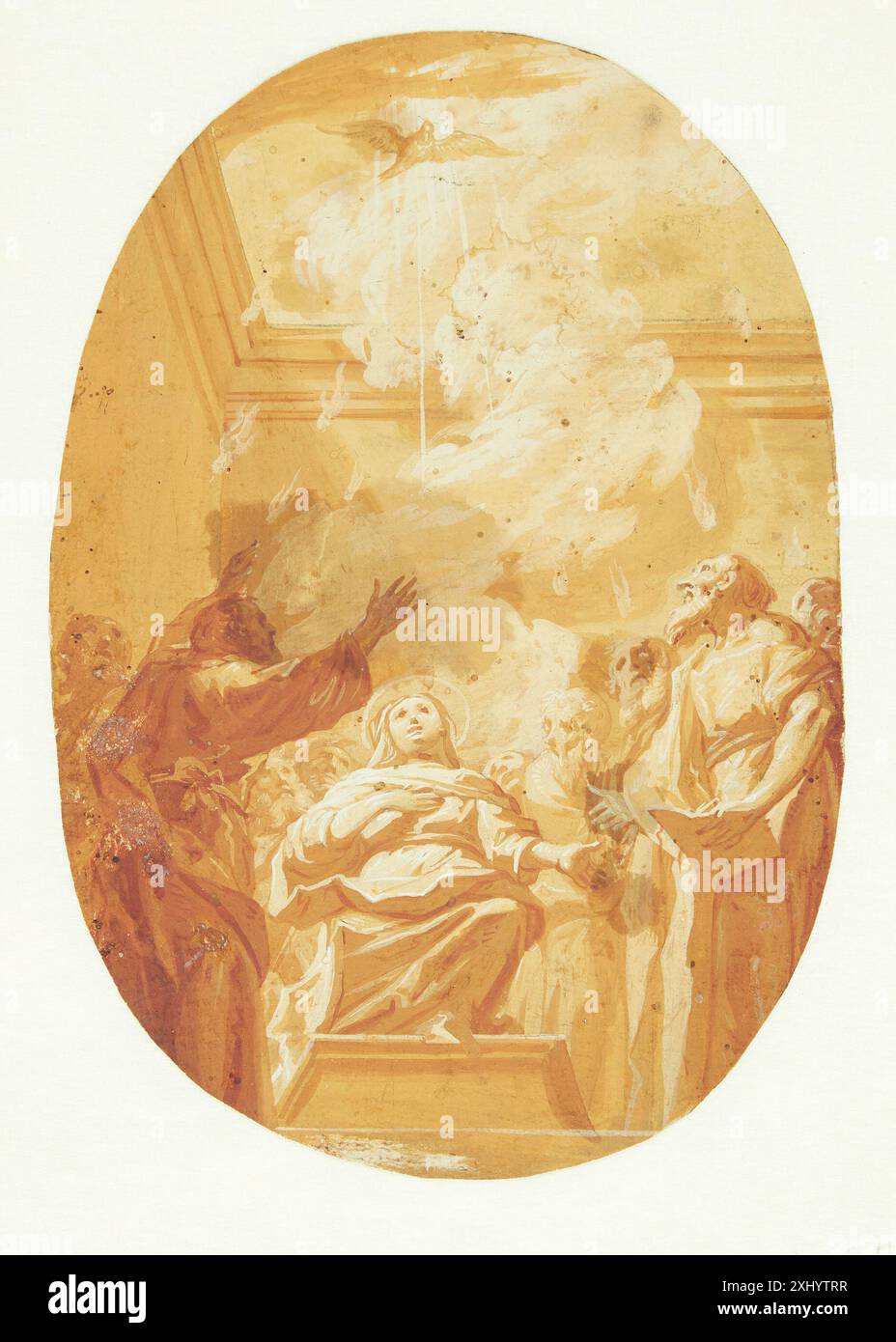 Whitsun. The Holy Spirit is poured over the apostles Ubekendt fransk ...