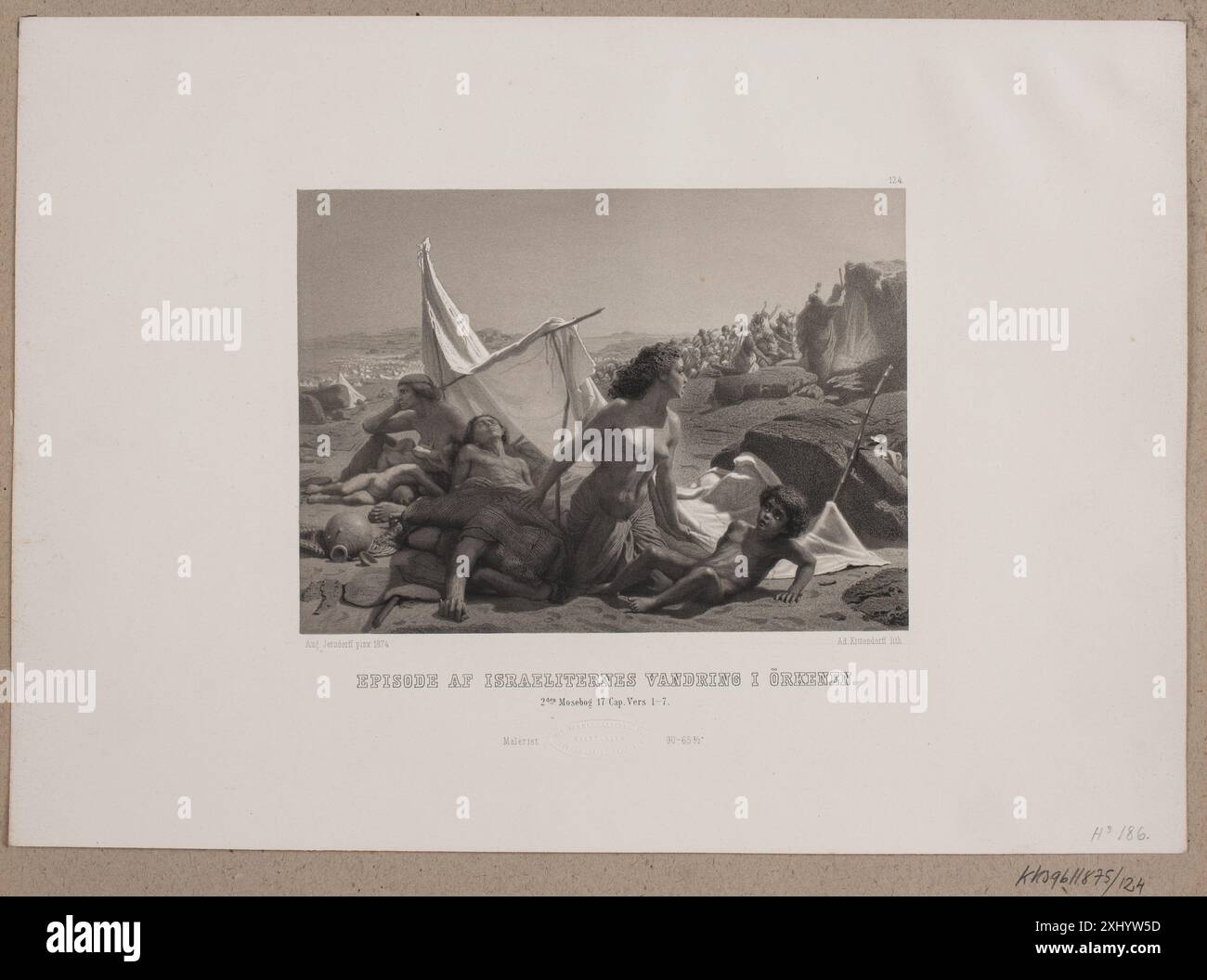 Lithograph by Adolph Kittendorff and August Jerndorff depicting ...