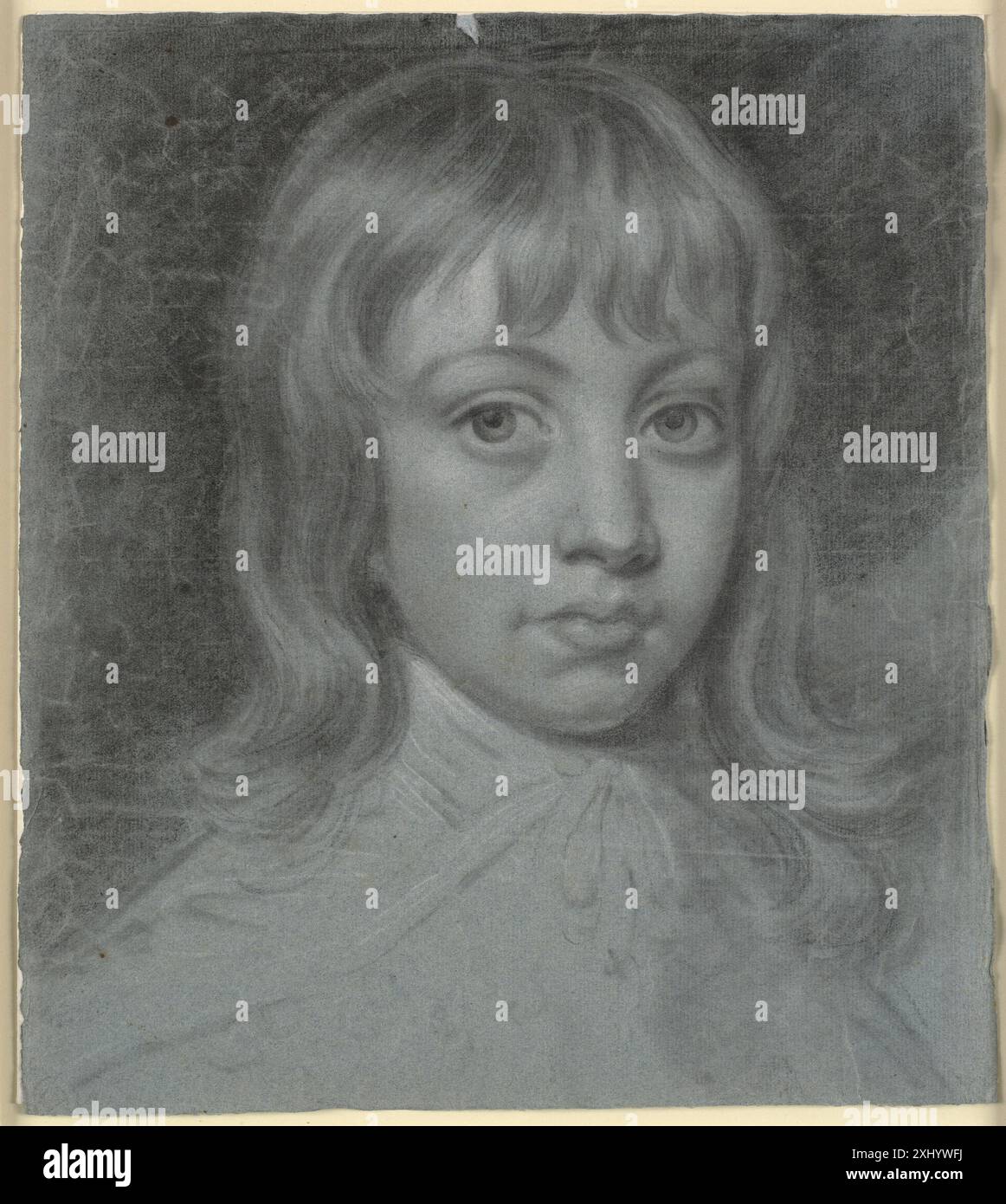Portrait of Thomas Waller as a child, full face to the left Grignion d ...