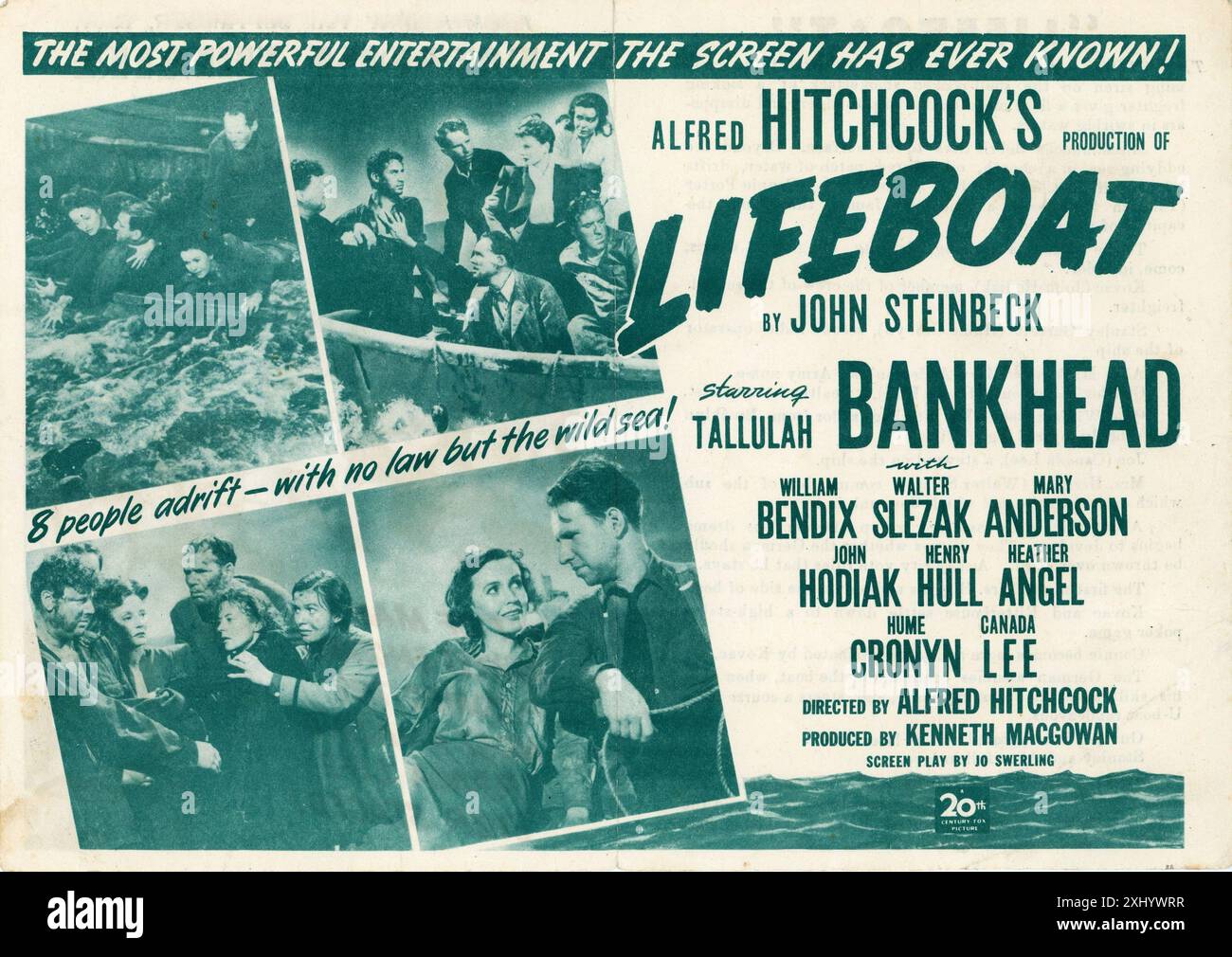 TALLULAH BANKHEAD WILLIAM BENDIX WALTER SLEZAK MARY ANDERSON JOHN ...