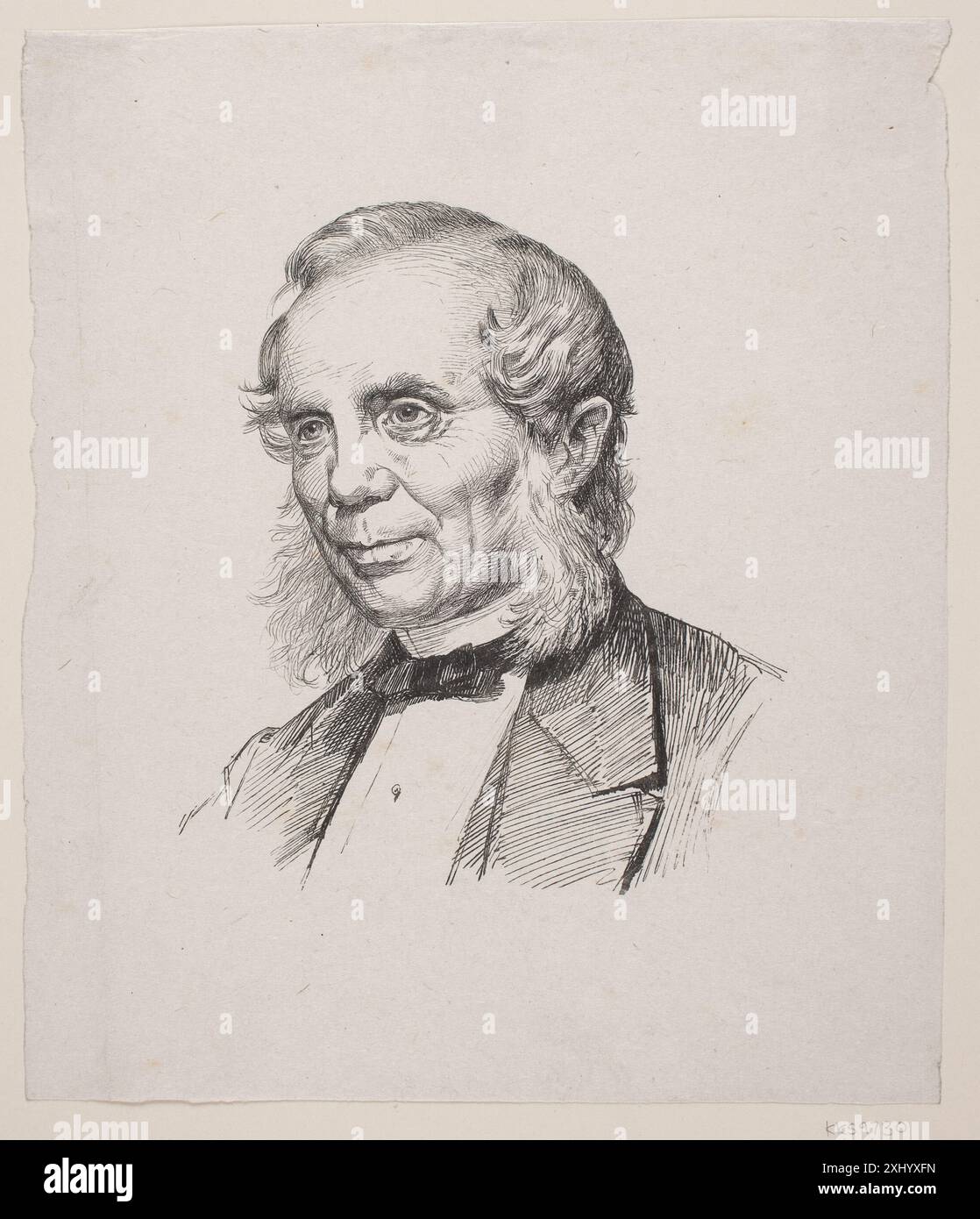 Xylograph portrait of H.S. Paulli by F. Hendriksen, Frants Henningsen ...