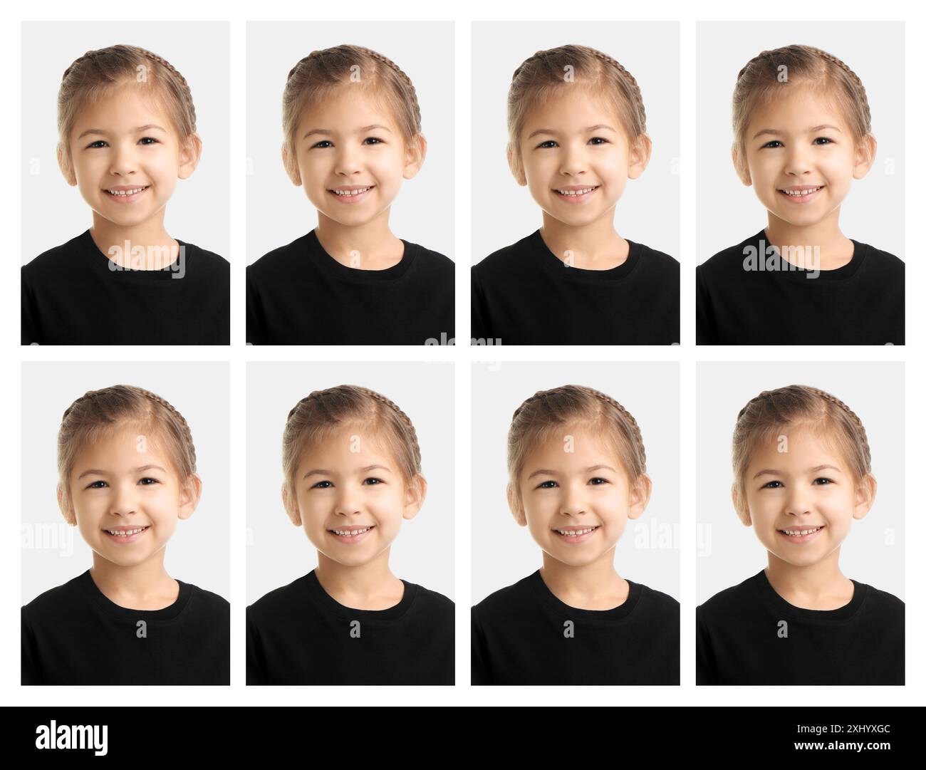 Passport photo girl hi-res stock photography and images - Alamy