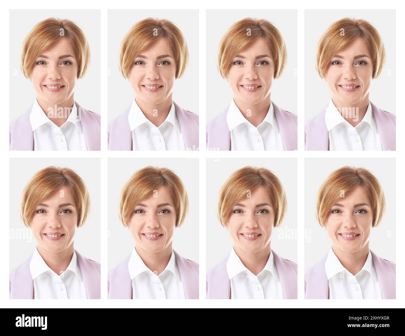 Mature woman passport picture hi-res stock photography and images - Alamy