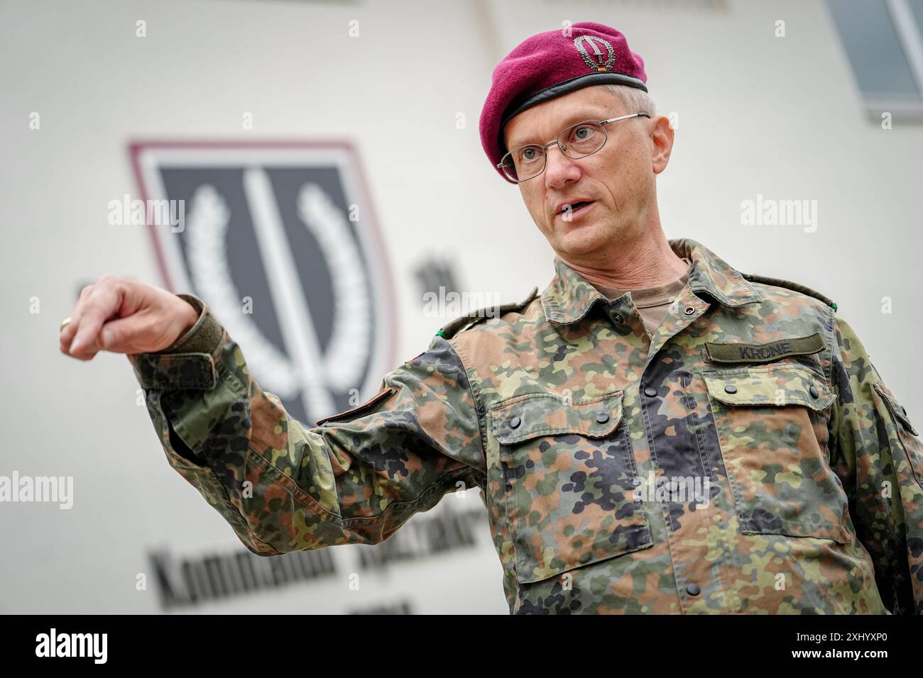 02 July 2024, Baden-Württemberg, Calw: Alexander Krone, Commander of ...