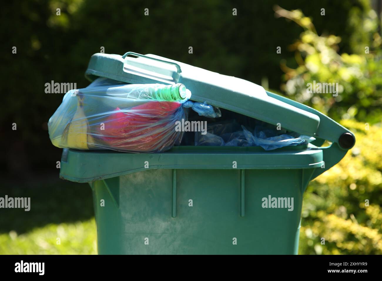 Dustbin many garbage bags hi-res stock photography and images - Alamy