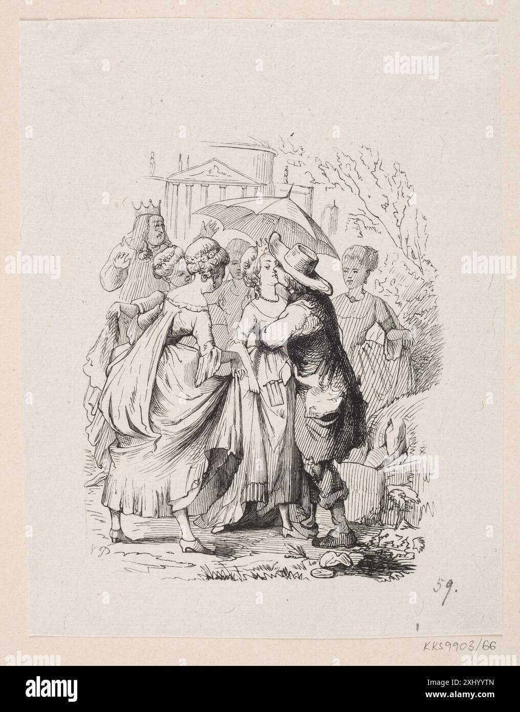 Illustration to the "Pig Boy" in H.C. Andersen, "Adventures and Stories ...